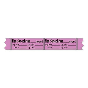 MarketLab Vasopressor Medication Label Tape - LABEL, NEO-SYNEPHRINE, M ...