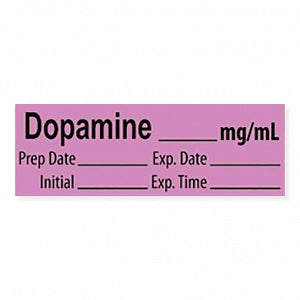 MarketLab Vasopressor Medication Pre-Cut Label - LABEL, DOPAMINE, MG ...