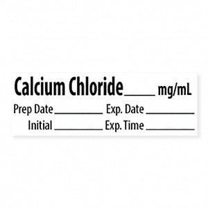 Marketlab Miscellaneous Pre-Cut Medication Labels - LABEL, CALCIUM CHL ...