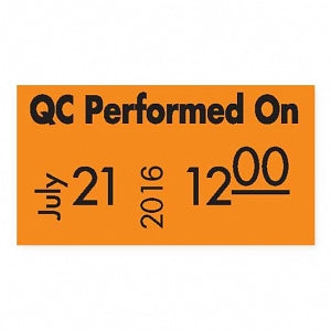 MarketLab Label Gun - LABELS, QC PERFORMED ON, FLOURESCENT ORNGE - 107 ...