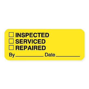 MarketLab Equipment Service and Inspection Labels - LABEL, INSPECTED ...