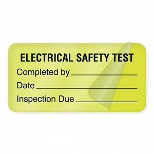 MarketLab Equipment Service and Inspection Label - LABEL, ELECTRICAL S ...
