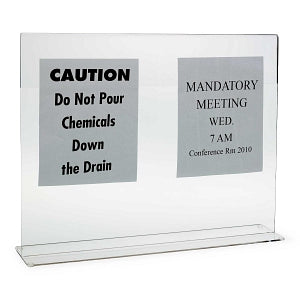 MarketLab Sink Splash Guard with Sign Holder - Sink Splash Guard with ...