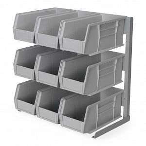 Marketlab Benchtop Bin System - RACK, W/BINS, ALUMINUM FRAME, 9 BIN ...