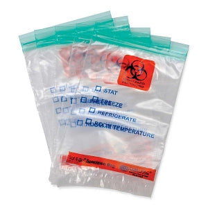 MarketLab Color Coded Specimen Bags - BAGS, SPECIMEN, SAF-T-ZIP, GREEN ...
