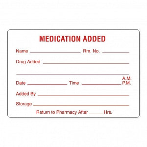MarketLab Medication Added Labels - LABEL, MEDICATION ADDED, 2" X 3 ...