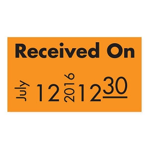 MarketLab Label Gun - LABEL, RECEIVED ON, FLUORESCENT ORANGE - 6606-OR ...