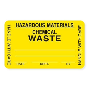 Marketlab Caution Labels - LABEL, HAZARDOUS MATERIAL, YELLOW - 6787 ...