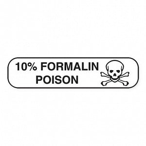 Marketlab Caution Labels - LABEL, 10% FORMALIN, WHITE - 8024 — Grayline ...