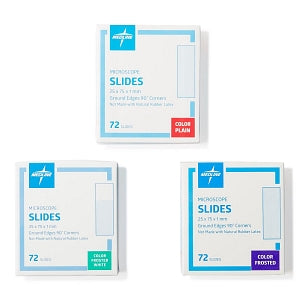 Medline Glass Microscope Slides - Microscope Slide, Ground 90° Edges ...