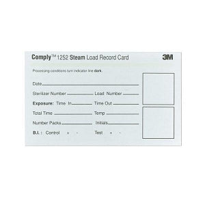 3M Healthcare Comply Sterilizer Record Cards 67200 - Comply Sterilizat ...