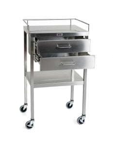 Mid Central Medical Utility Tables - Utility Table, Two Drawer with Ra ...