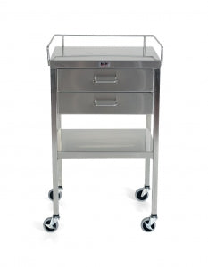 Mid Central Medical Utility Tables - Utility Table, Two Drawer with Ra ...