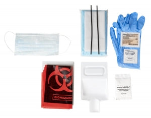 Medline Fluid Clean-Up Kits - Deluxe Biohazard Spill Kit with Bleach ...