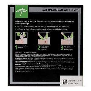 Medline Maxorb II Silver Alginate Dressing - Maxorb II Silver Alginate ...