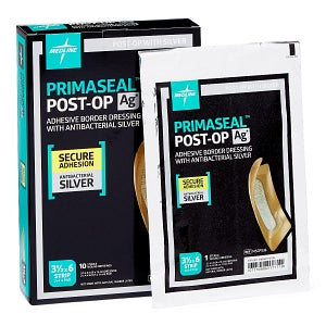 Medline Primaseal Ag Postoperative Ionic Silver Dressings - Primaseal ...