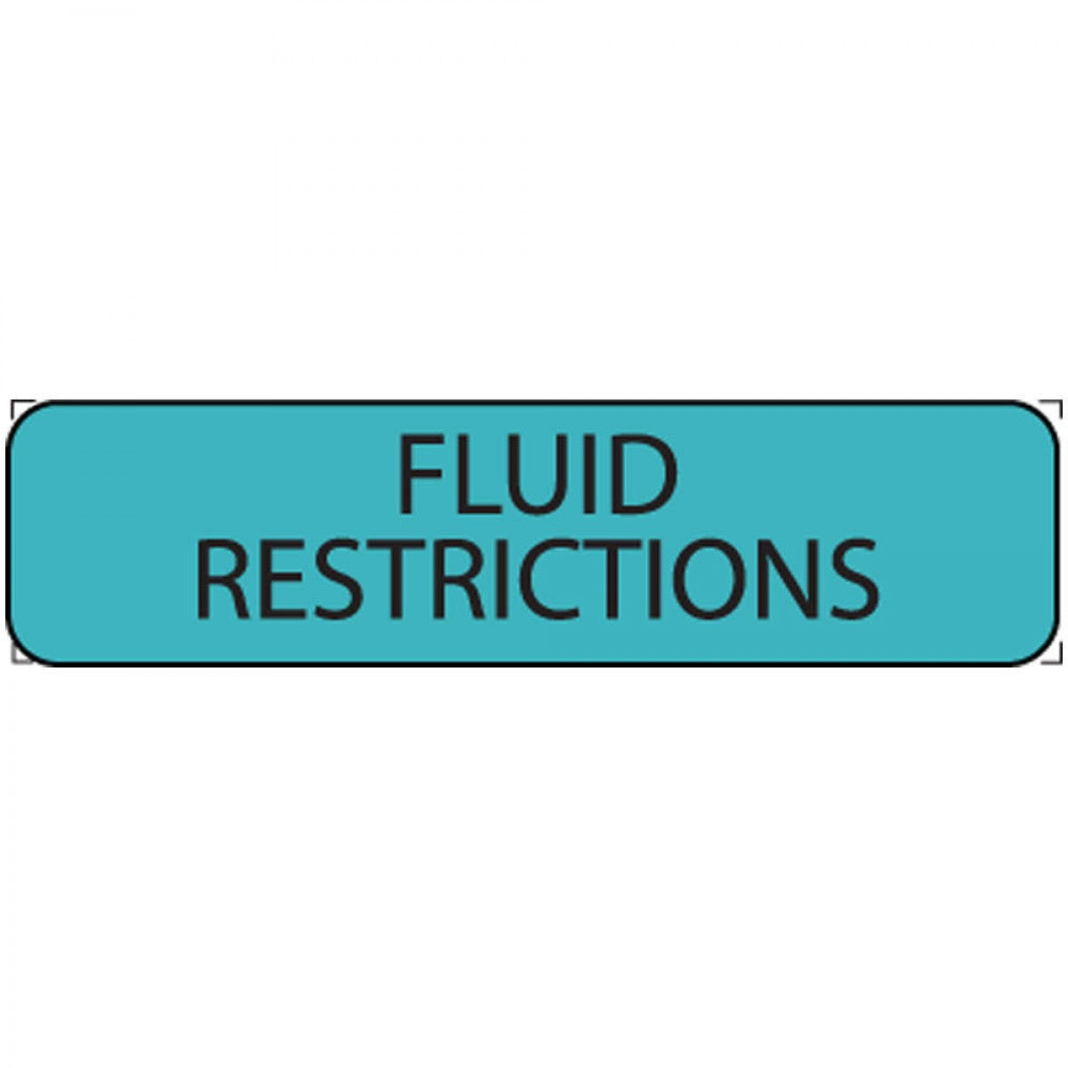 Label Paper Removable Fluid Restrictions 1" Core 1 1/4" X 5/16" Blue 7 ...