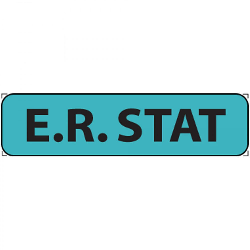 Label Paper Removable E.R. Stat 1" Core 1 1/4" X 5/16" Blue 760 Per Ro ...
