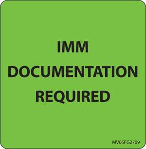 Label Paper Removable Imm Documentation 1" Core 2 7/16" X 2 1/2" Fl. G ...