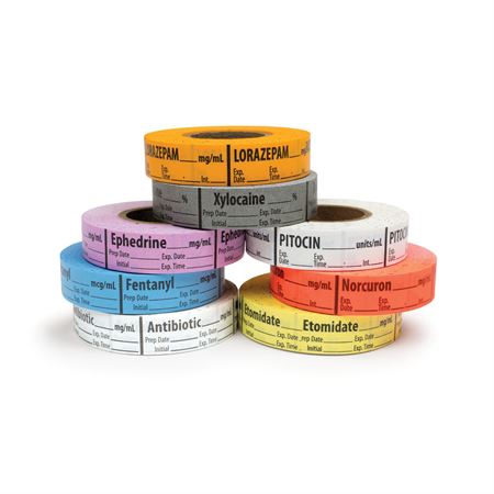Miscellaneous Medication Label Tape PITOCIN__% (traditional rose label ...