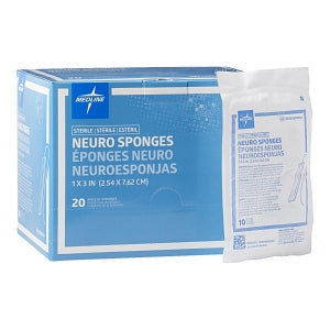 Medline X-Ray Detectable Neuro Sponge Patties - X-Ray Detectable Steri ...