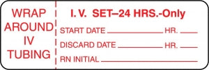 Centurion Centurion Nursing IV Tubing Labels - White Wraparound IV Set ...