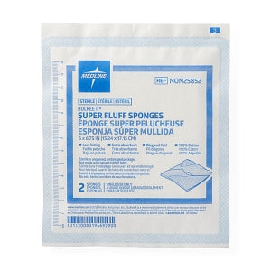 Medline Sterile Bulkee II Extra Absorbent Super Fluff Sponge - Bulkee ...