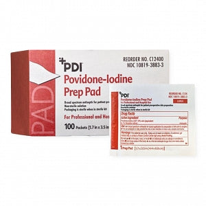 PDI, Inc. PVP Iodine Prep Pads & Swabsticks - Povidone Iodine Prep Pad ...
