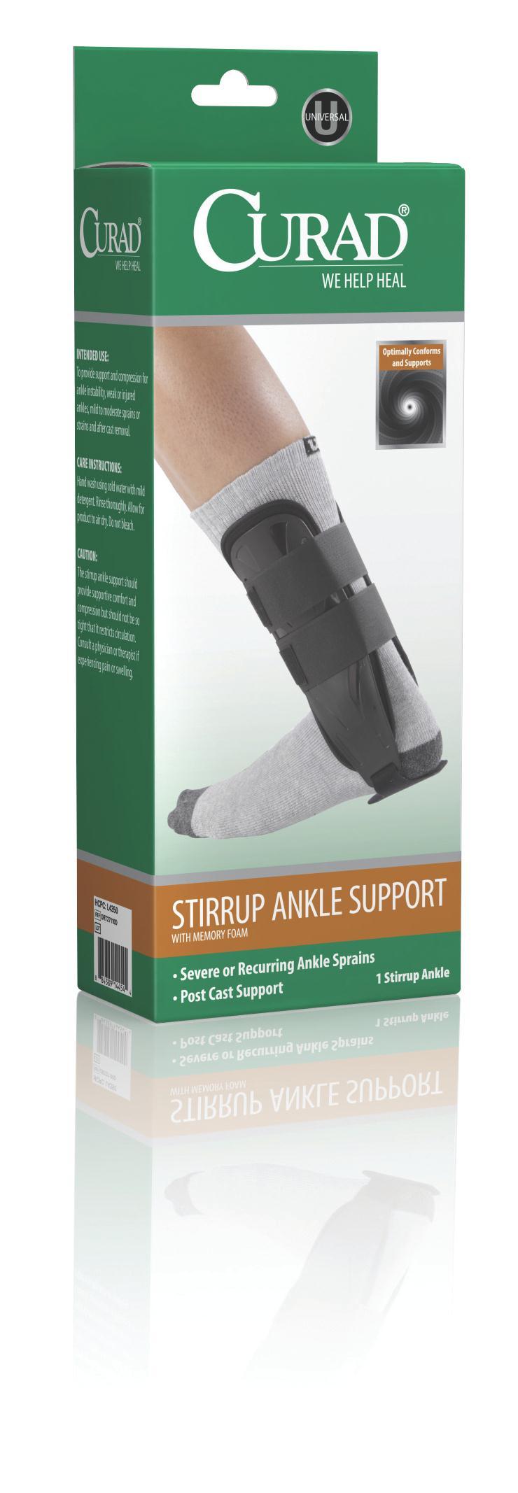 Medline CURAD Foam Stirrup Ankle Splints - SUPPORT, ANKLE, STIRRUP, RE ...