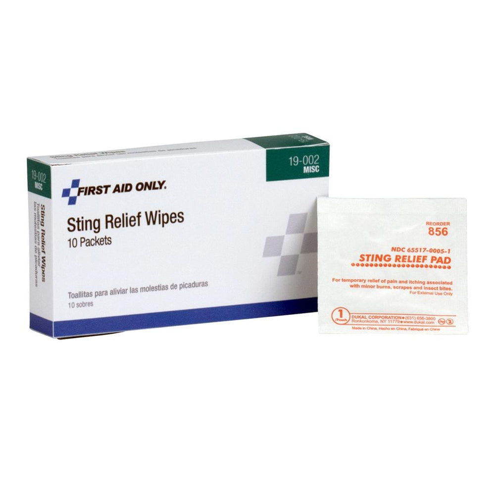 Sting Relief Swabs — Grayline Medical