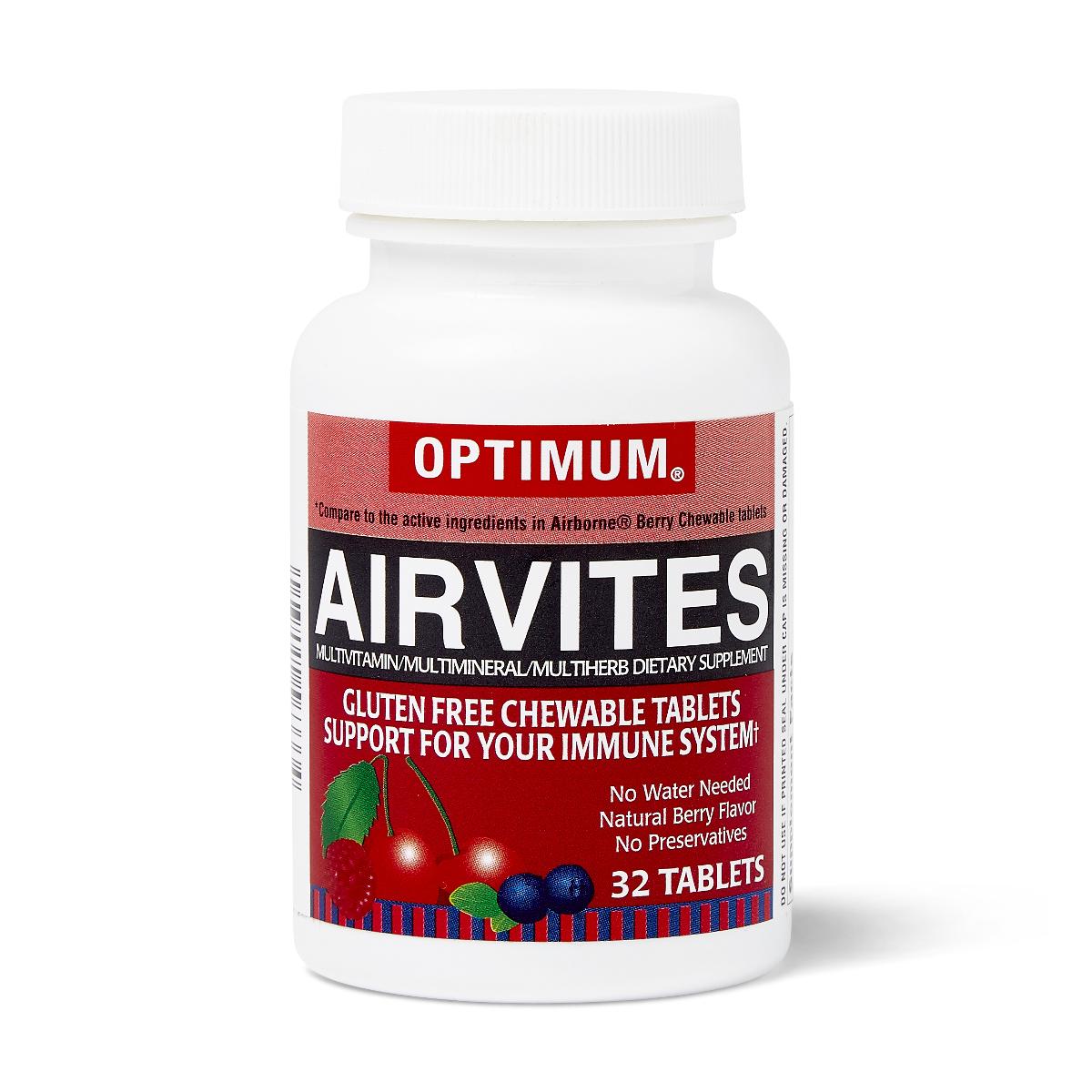 Airvites Multi-Vitamin Chewable Tablets — Grayline Medical