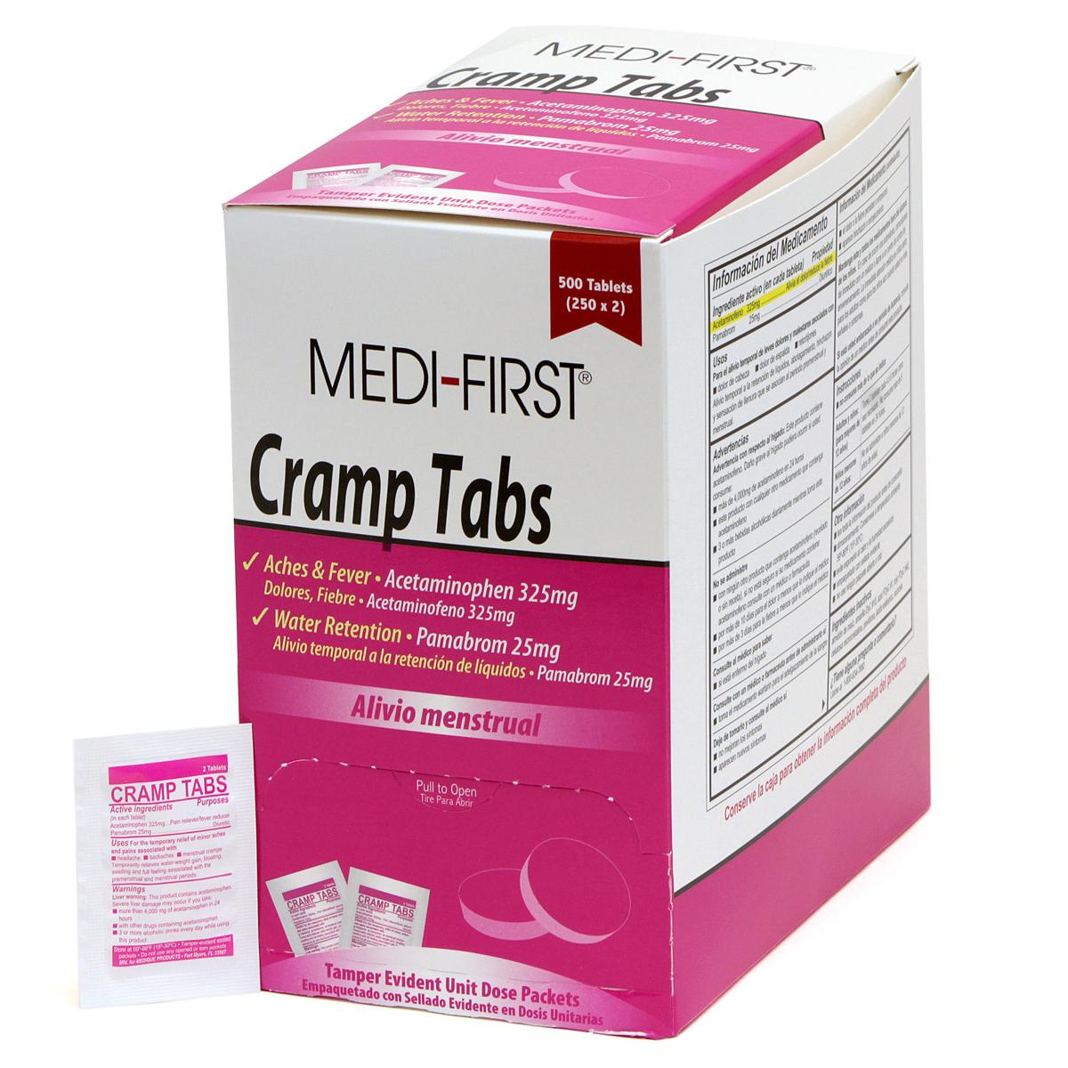 Medi-First Cramp Tabs Menstrual Relief Tablets — Grayline Medical