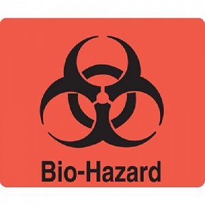 PDC Health Paper Communication Labels - Biohazard Label, Red, 3-5/8" x ...
