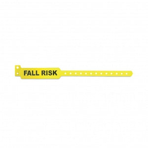 PDC Healthcare Sentry Alert Wristband - BAND, ALERT, YELLOW, FALL RISK ...