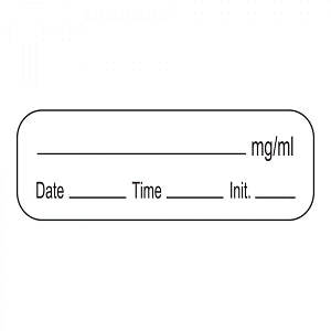 PDC Healthcare Drug Labels - Blank Pharmacy Label, 1-1/2" x 1/2", Whit ...