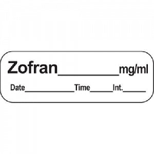 PDC Healthcare Chart Labels - Zofran Chart Label, 1-1/2" x 1/2" - LAN ...
