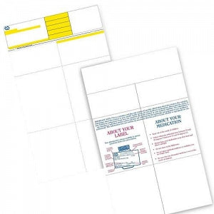 PDC Healthcare Permanent Paper Label - VA Label Twin Web Laser Sheet ...