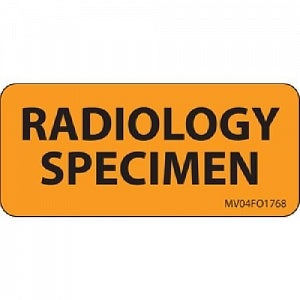 PDC Heatlhcare Radiology Specimen Labels - Specimen Label, Orange, 2-1 ...