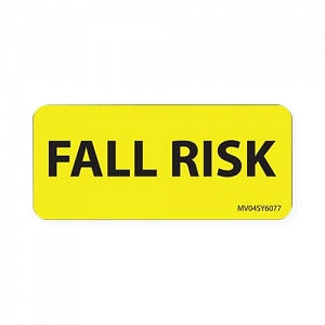 PDC Healthcare FormalinPermanent Warning Label - "Fall Risk" Label, Ye ...