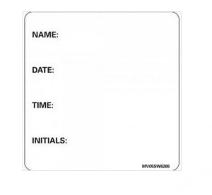 PDC Healthcare Chart Labels - White Chart Label with Name, Date and Ti ...