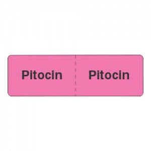 PDC Healthcare Permanent Paper Label - Pitocin Medication Paper Label ...