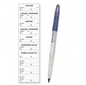 PDC Healthcare Anesthesia Labels & Tapes - Sterile Anesthesia Label wi ...