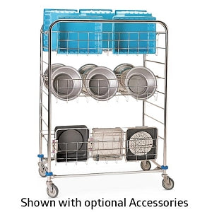 Pedigo Products Instrument Container Wash Carts - Stainless Steel Ster ...