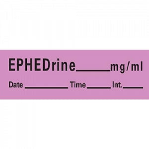 PDC Healthcare Medication Labels - "Ephedrine Drug" Label, Violet, 500 ...