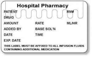 PDC Healthcare Piggyback Thermal Labels - Piggyback Thermal Label, Yel ...