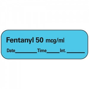 PDC Healthcare Chart Labels - Fentanyl Chart Label, 50 mcg / mL, 1-1/2 ...