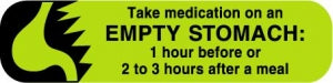 Centurion Centurion Pharmacy Auxiliary Labels - "Take Medication On An ...