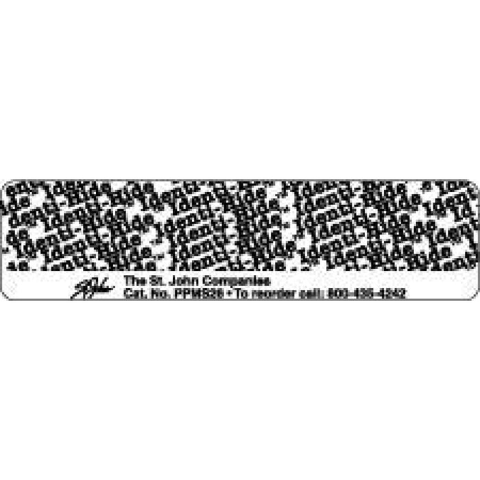 Identi-Hide Label Covers Patient Information Paper Permanent 3" Core 4 ...