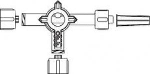 Smiths Medical 4-Way Stopcocks - 4-Way Hi-Flo Stopcock, Male Luer Lock ...