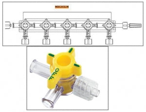 Smiths Medical Large Bore Stopcocks - Manifold Stopcock, 4-Way, 5-Gang ...